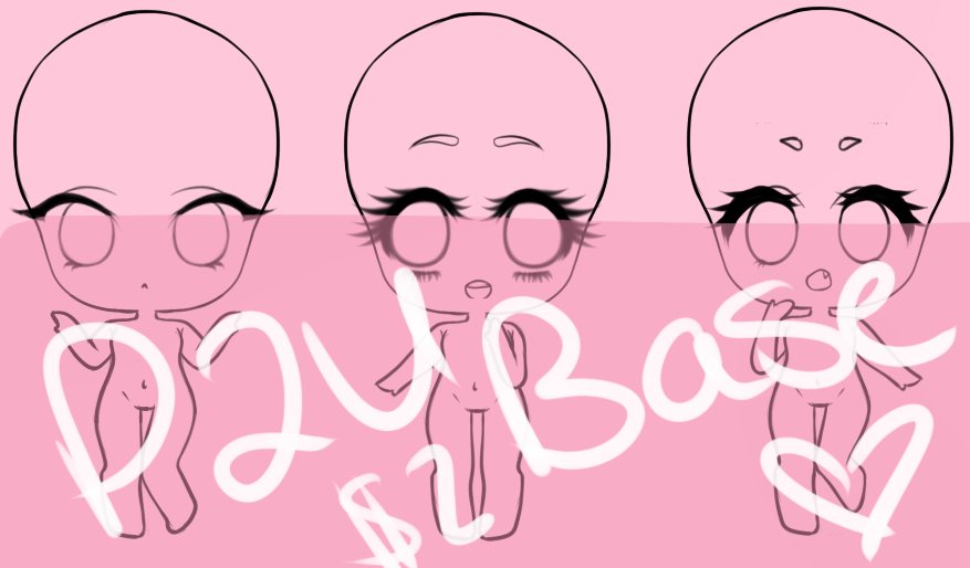 P2U Chibi Base (with options!) by Squirrelette on DeviantArt