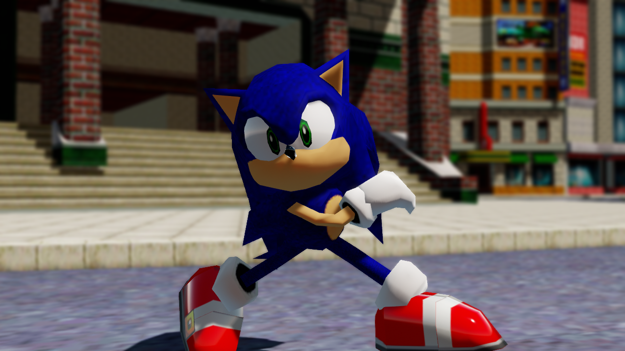 (MMD Model) Sonic (Sonic Adventure) by kappa19-2000 on DeviantArt