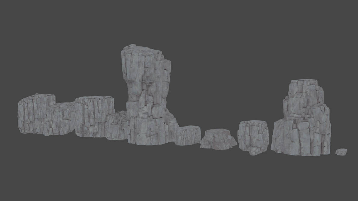 Genshin Impact Stones 1 Blender [Download] by Kozyol3D on DeviantArt