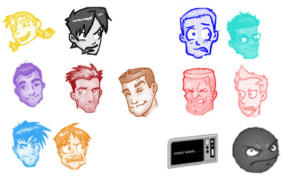 Red Vs. Blue Character Brushes by MagentaMcKinley on DeviantArt