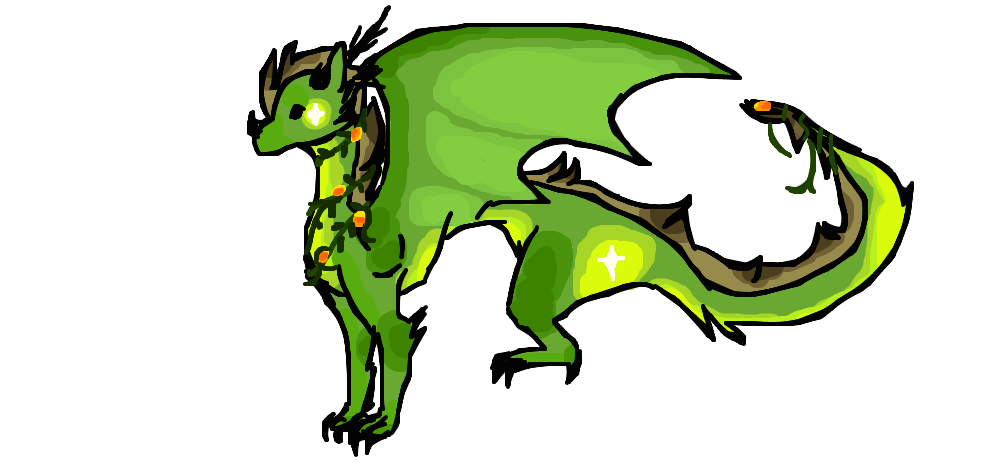 Magical forest dragon by Paper-folio on DeviantArt