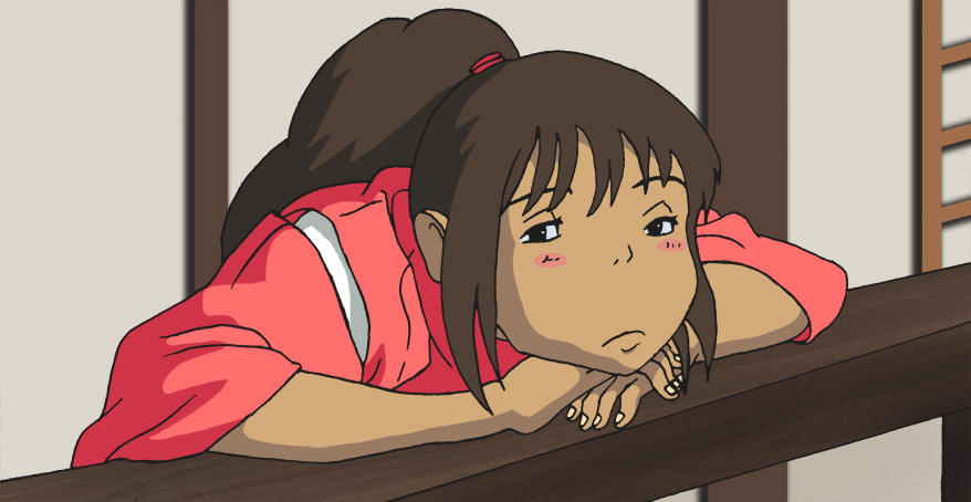Chihiro Bored by AndyPritchard on DeviantArt