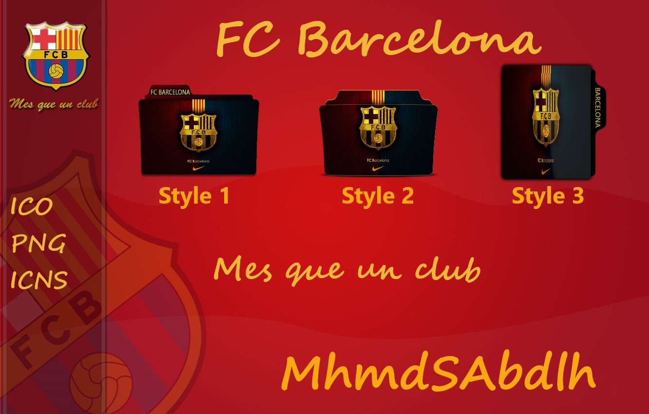 FC Barcelona logo edition icon folders by hamadakakos on DeviantArt