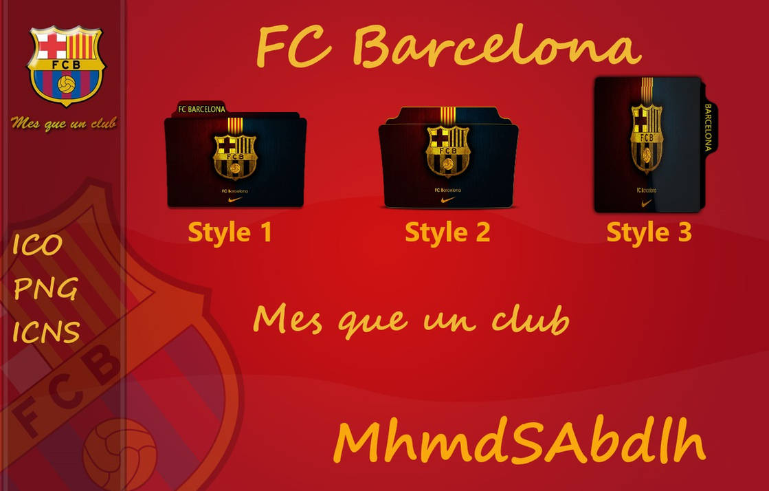 FC Barcelona logo edition icon folders by hamadakakos on DeviantArt
