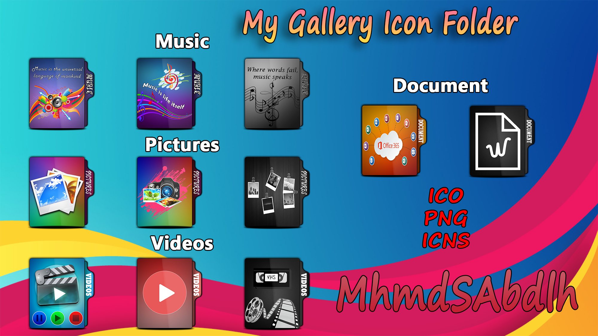 My Gallery-Media Icon Folders by hamadakakos on DeviantArt