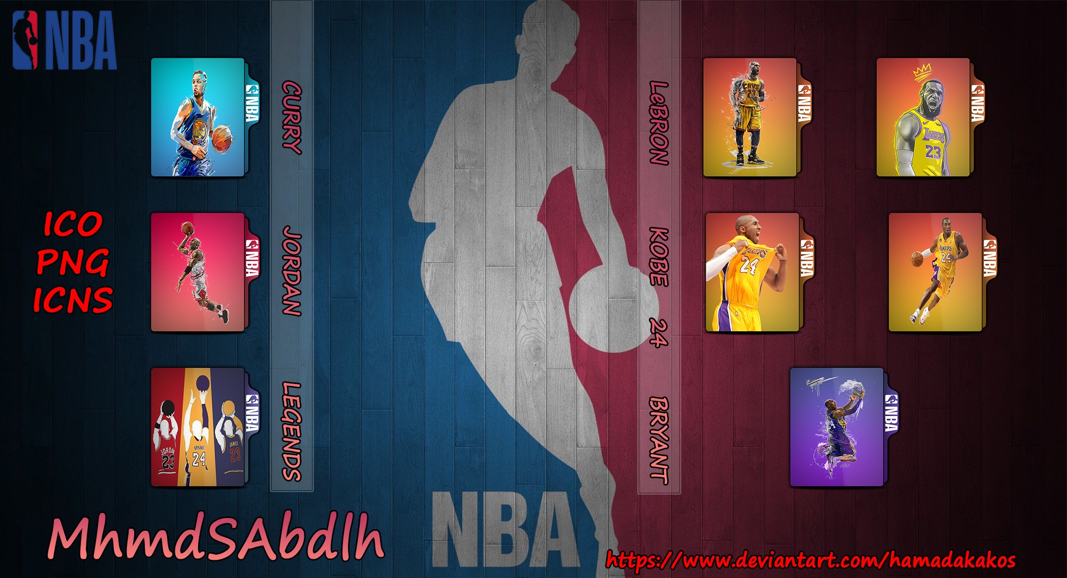 NBA players icon folder by hamadakakos on DeviantArt