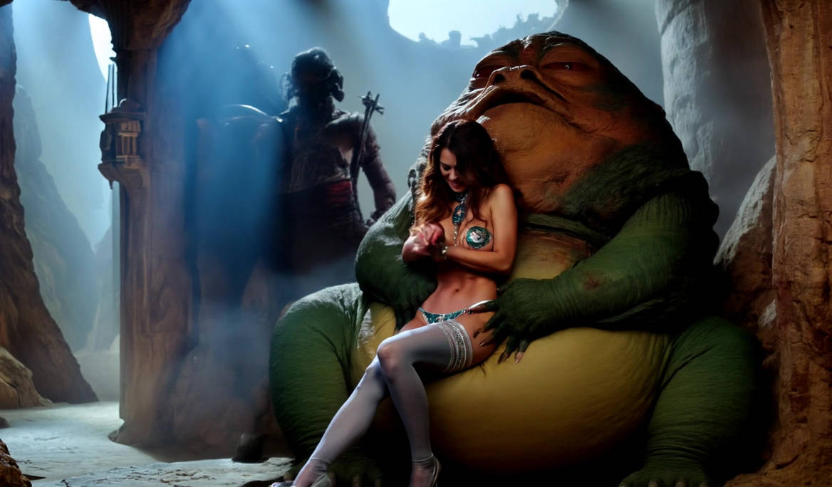 Jabba gets a lap dance by hondude on DeviantArt