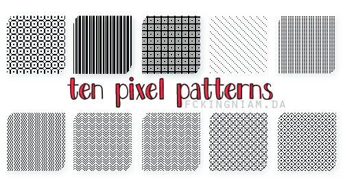 10 Pixel Patterns {.pat} by fckingniam on DeviantArt