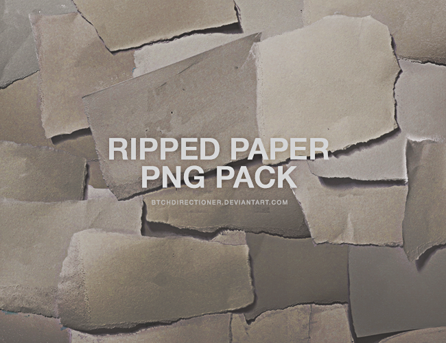 ripped paper stock png pack | for 5k watchers by serendipify on DeviantArt