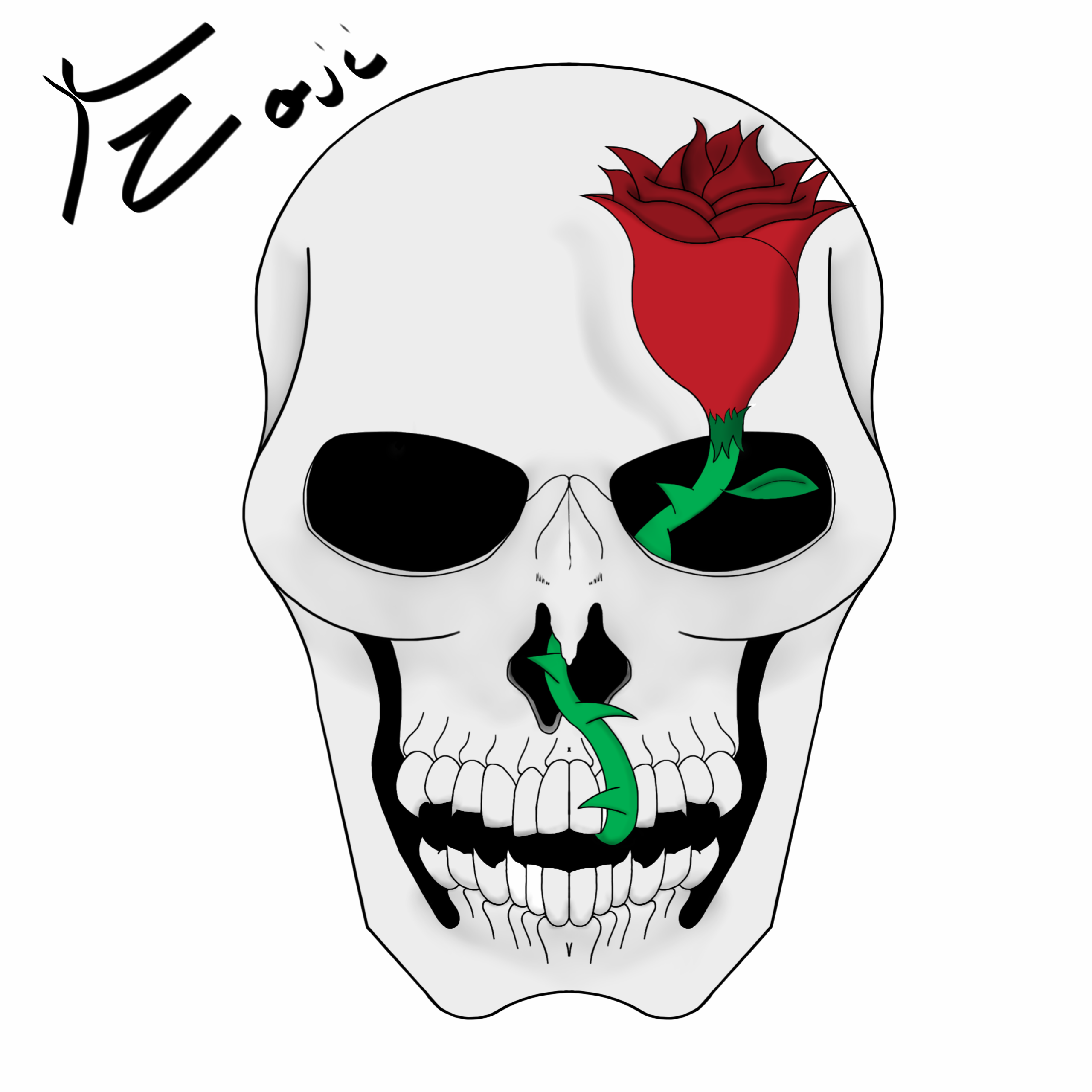 Skull And Rose By Gojigamer On Deviantart