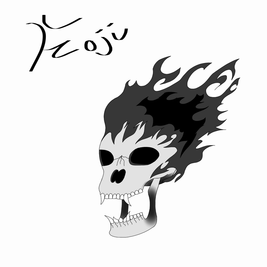 Flaming Skull By Gojigamer On Deviantart
