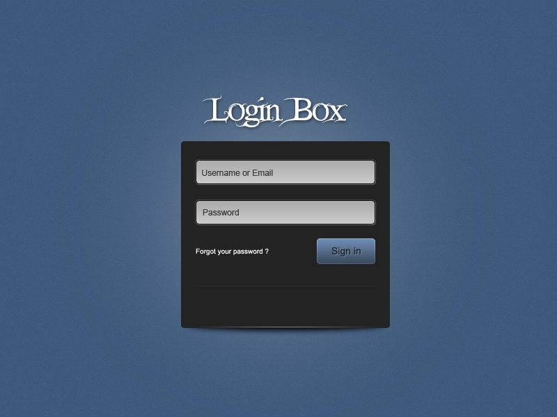 Simple Login Box - Free PSD by Jankec90 on DeviantArt