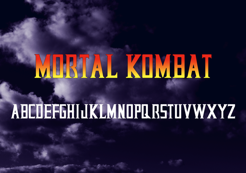 Mortal Kombat Title font by baglio on DeviantArt