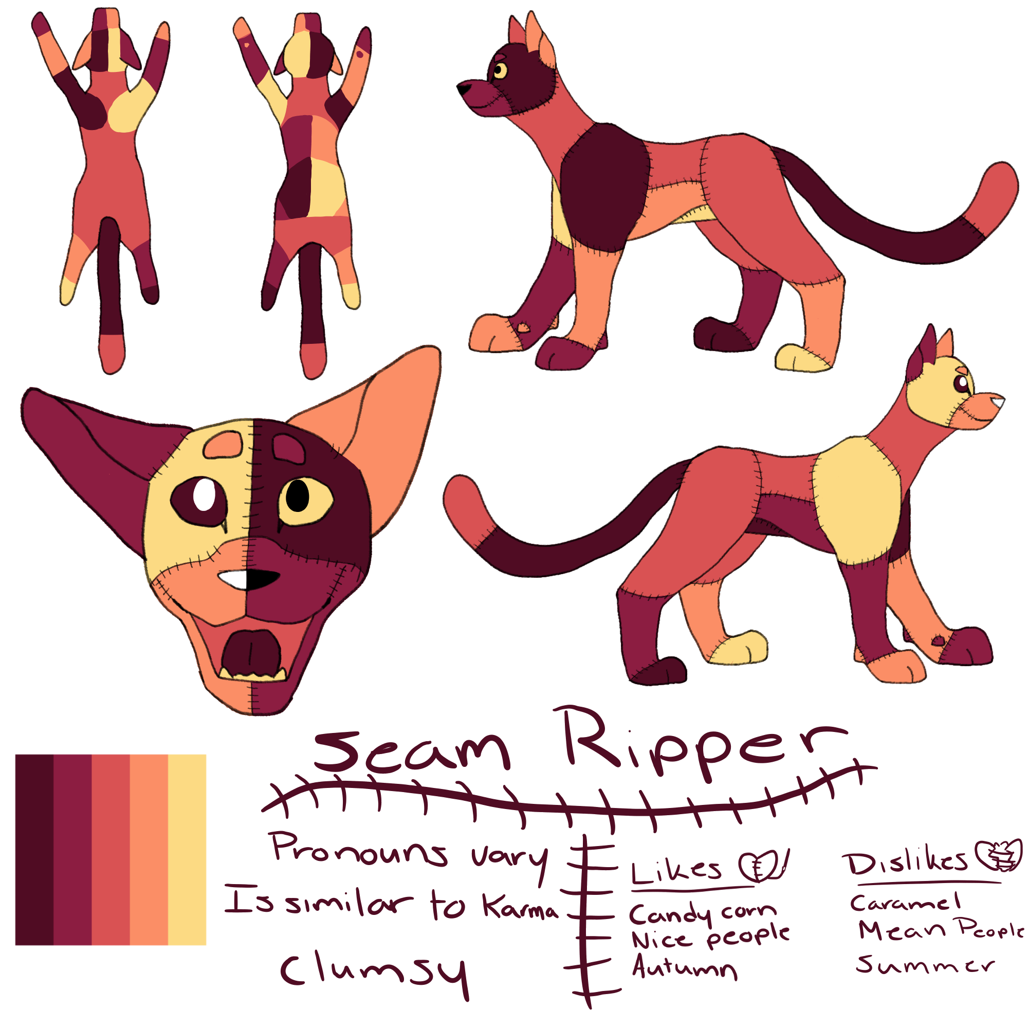 Seam Ripper Reference Sheet by EclipsemoonXx on DeviantArt