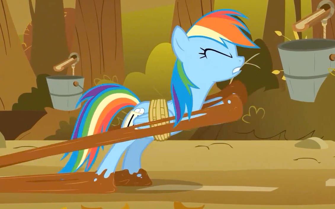 Rainbow Dash Struggles in The Sap by Arielfan90 on DeviantArt