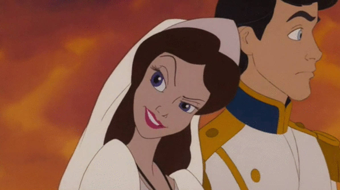 Vanessa smiles at the Sunset and Eric by Arielfan90 on DeviantArt