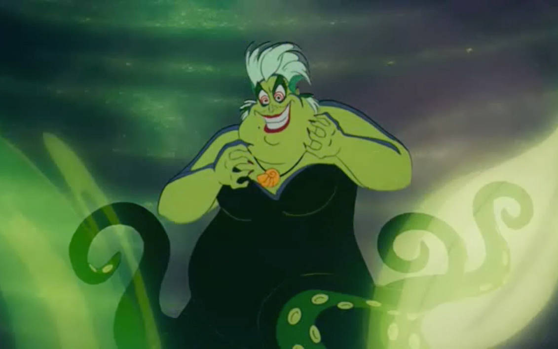 Ursula pulling her Hands Back by Arielfan90 on DeviantArt
