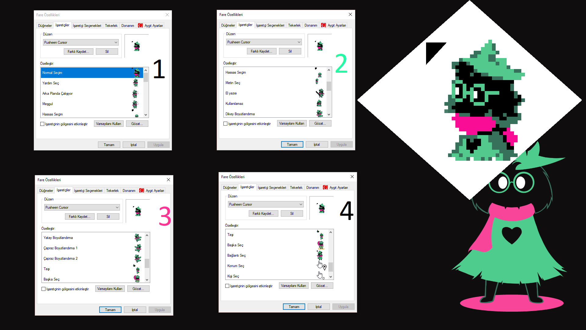 Ralsei Cursor (by DonmusGozyasi) by DonmusGozyasi on DeviantArt