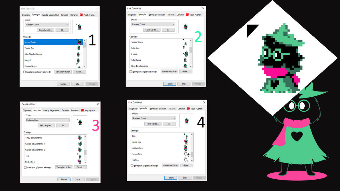 Ralsei Cursor (by DonmusGozyasi) by DonmusGozyasi on DeviantArt