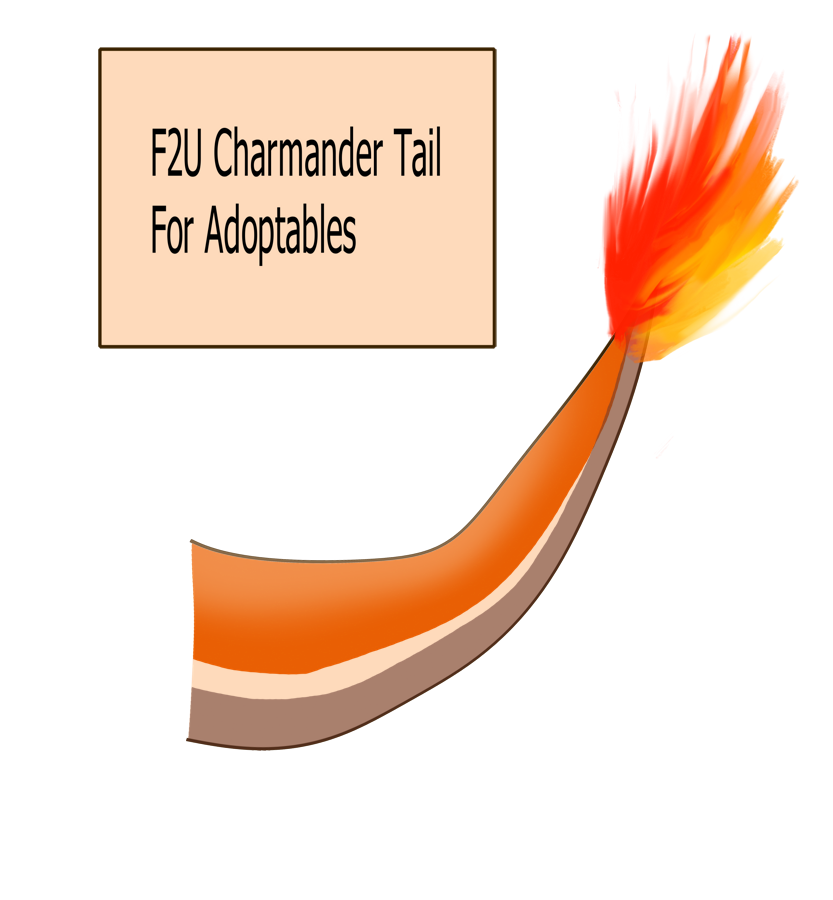 F2U Charmander Tail for Adoptables by GaneneTheCindeleon on DeviantArt