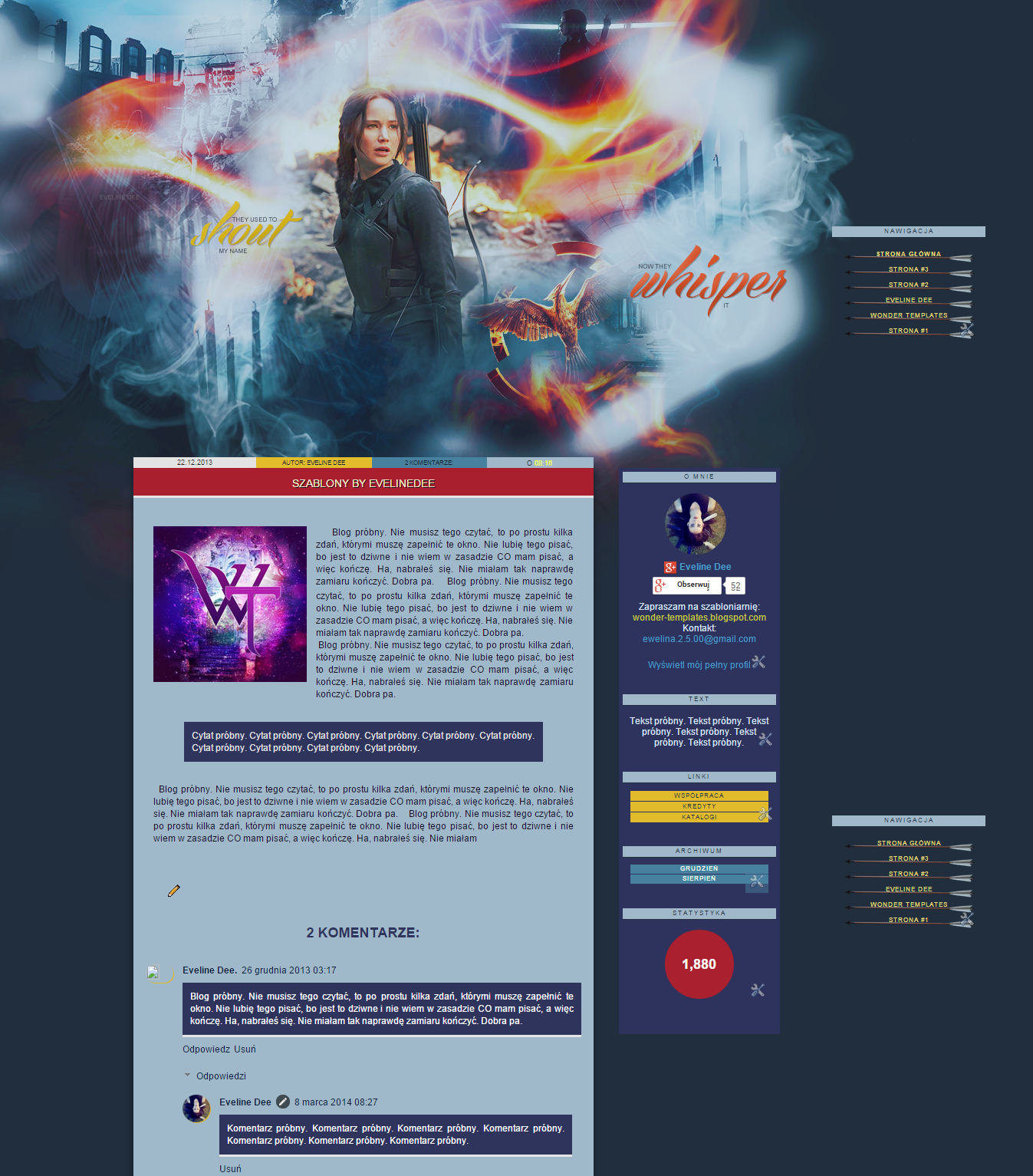 Template Mockingjay by WonderTemplates on DeviantArt