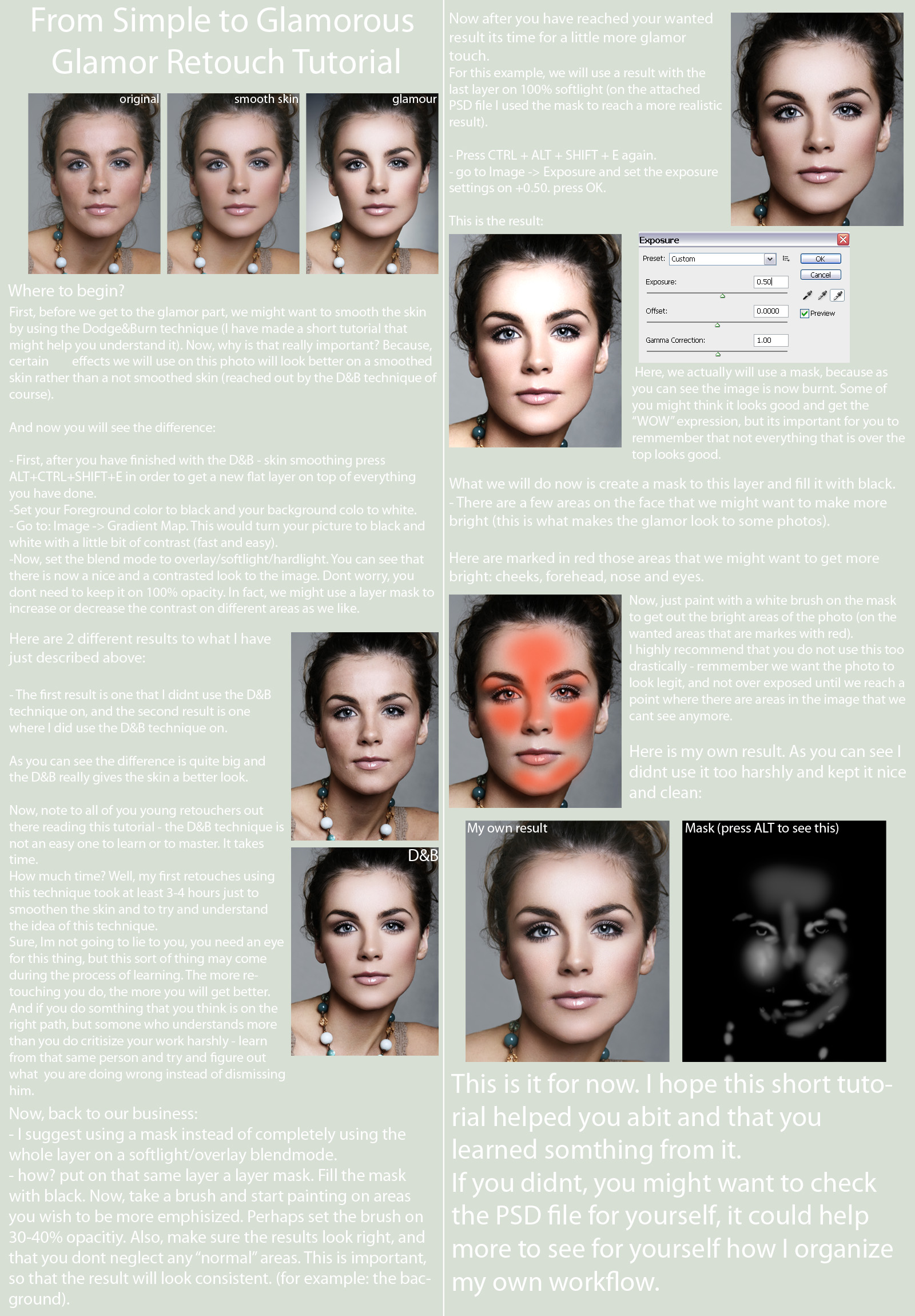 Glamor Retouch Tutorial by Nienna1990 on DeviantArt
