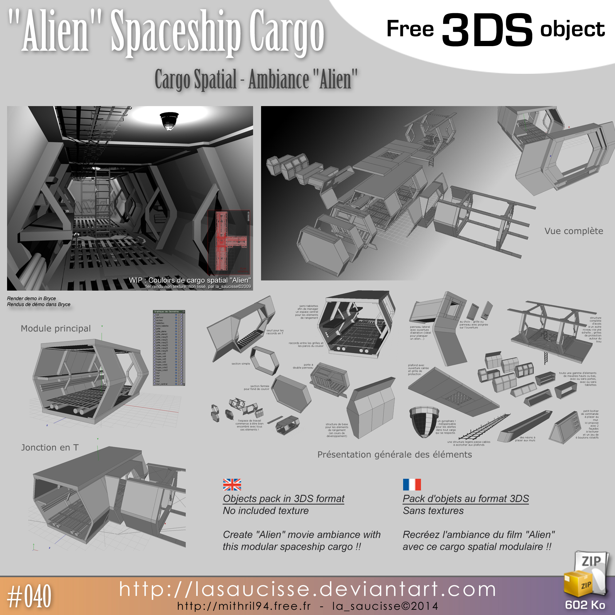 Free 3DS : 040 - Alien Cargo by lasaucisse on DeviantArt