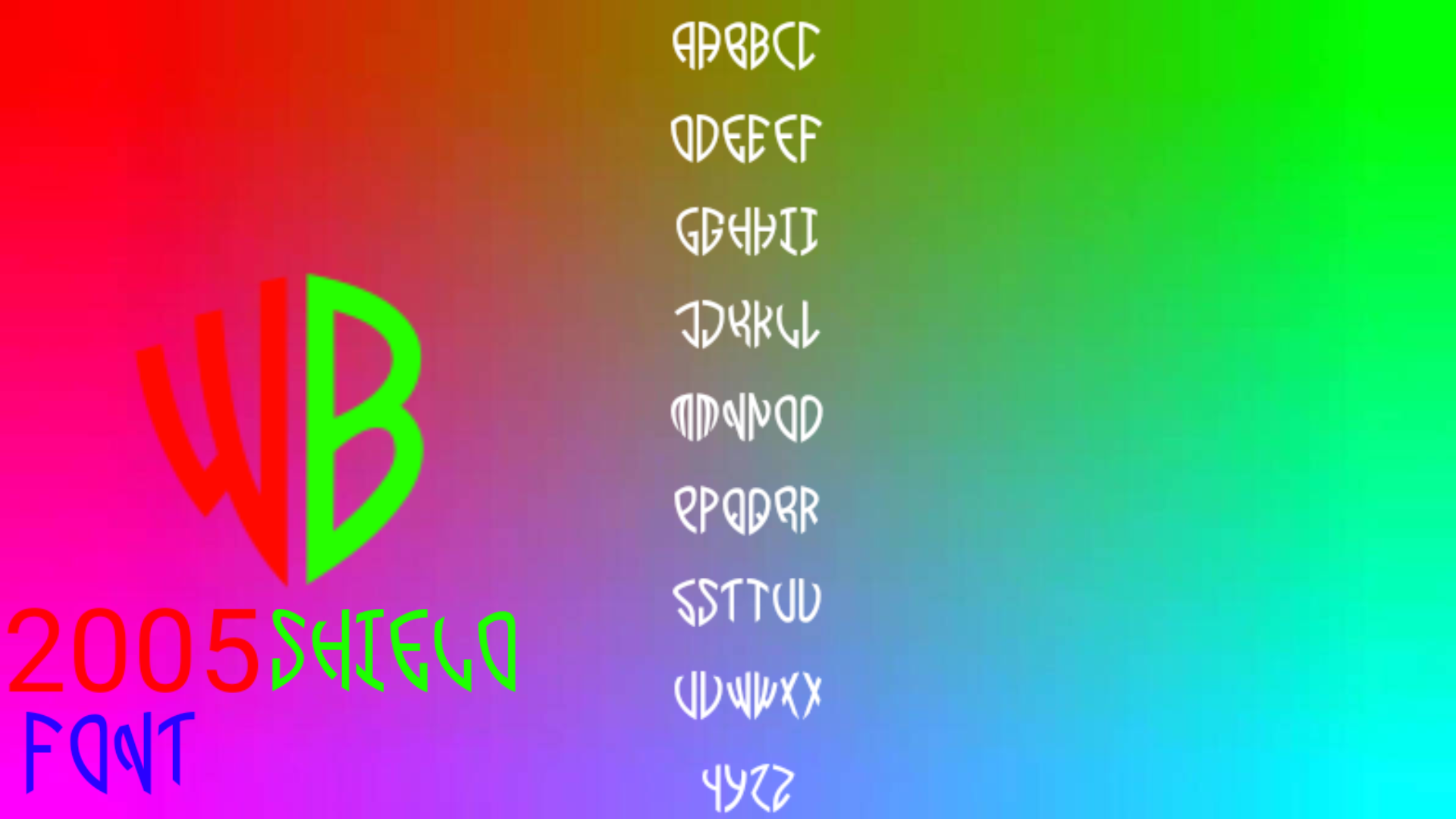 Warner Bros Shield 2005 Display Font by sara201-555-5555 on DeviantArt