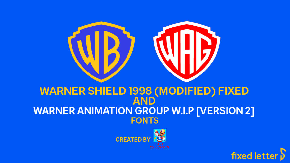 WB (modifed) fixed and WAG W.I.P v2 fonts by sara201-555-5555 on DeviantArt
