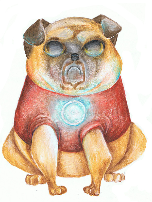 Iron Pug by the-canary on DeviantArt