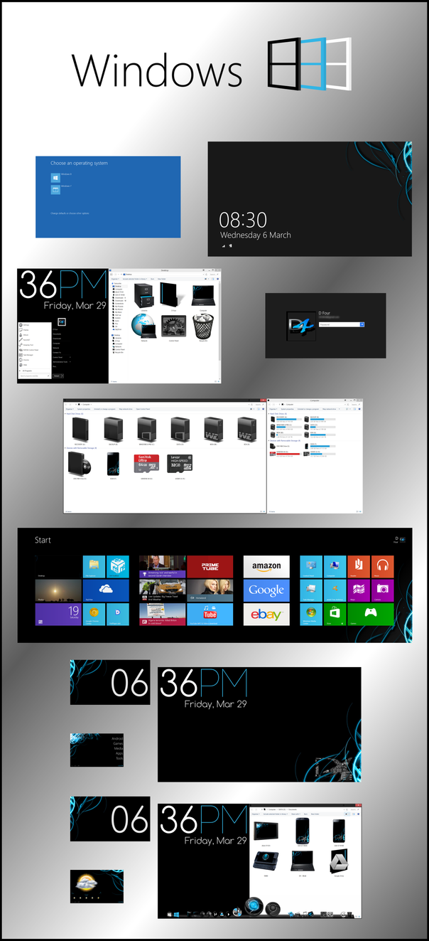 Windows 8 D4rK - Icons and Wallpapers v1.0 by D4rKlar on DeviantArt