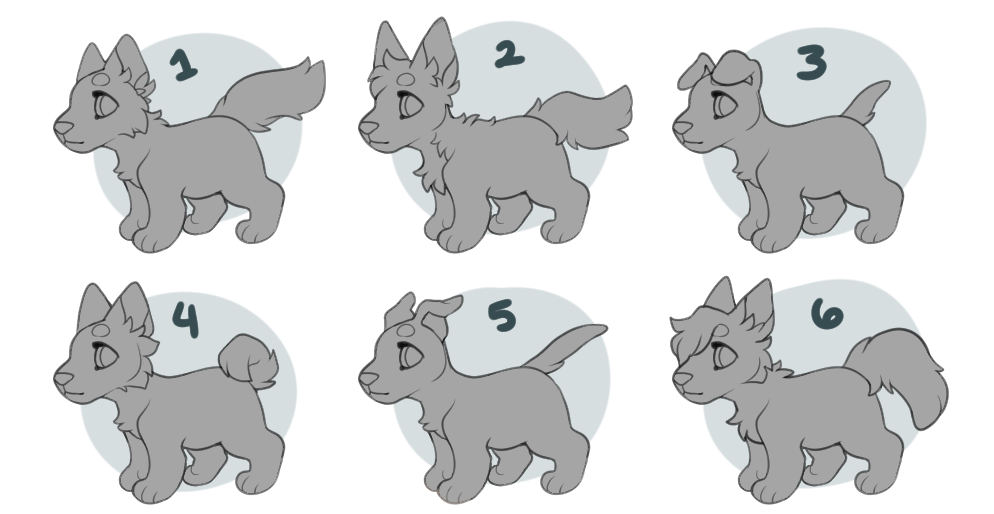 Bases | Canine Batch 1 by PastelMangoo on DeviantArt