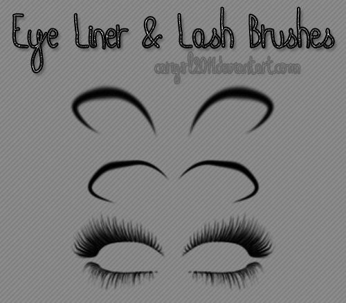 Eye Lashes and Liner Brush [PhotoShop] by Carigirl2011 on DeviantArt