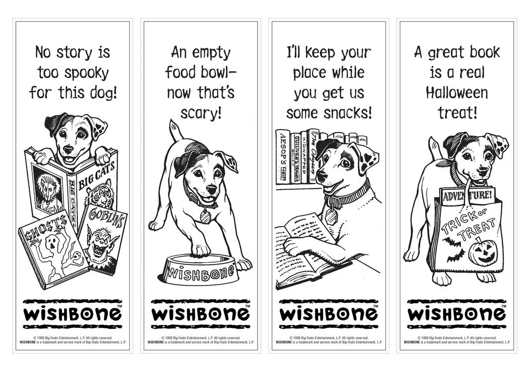 Wishbone Halloween Treats - Bookmarks by The-Toy-Chest on DeviantArt