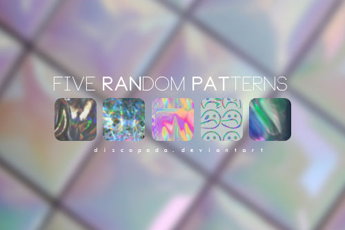 Five random Patterns v2 by Discopada on DeviantArt