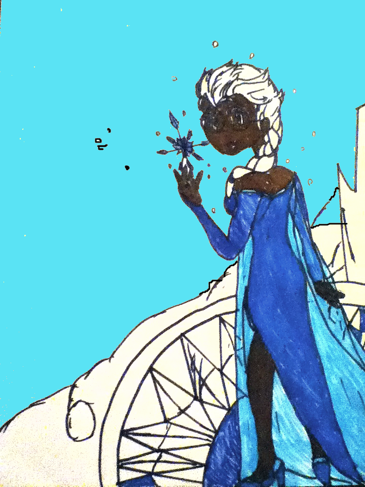 Black Elsa Birthday card by bulmabreifs on DeviantArt