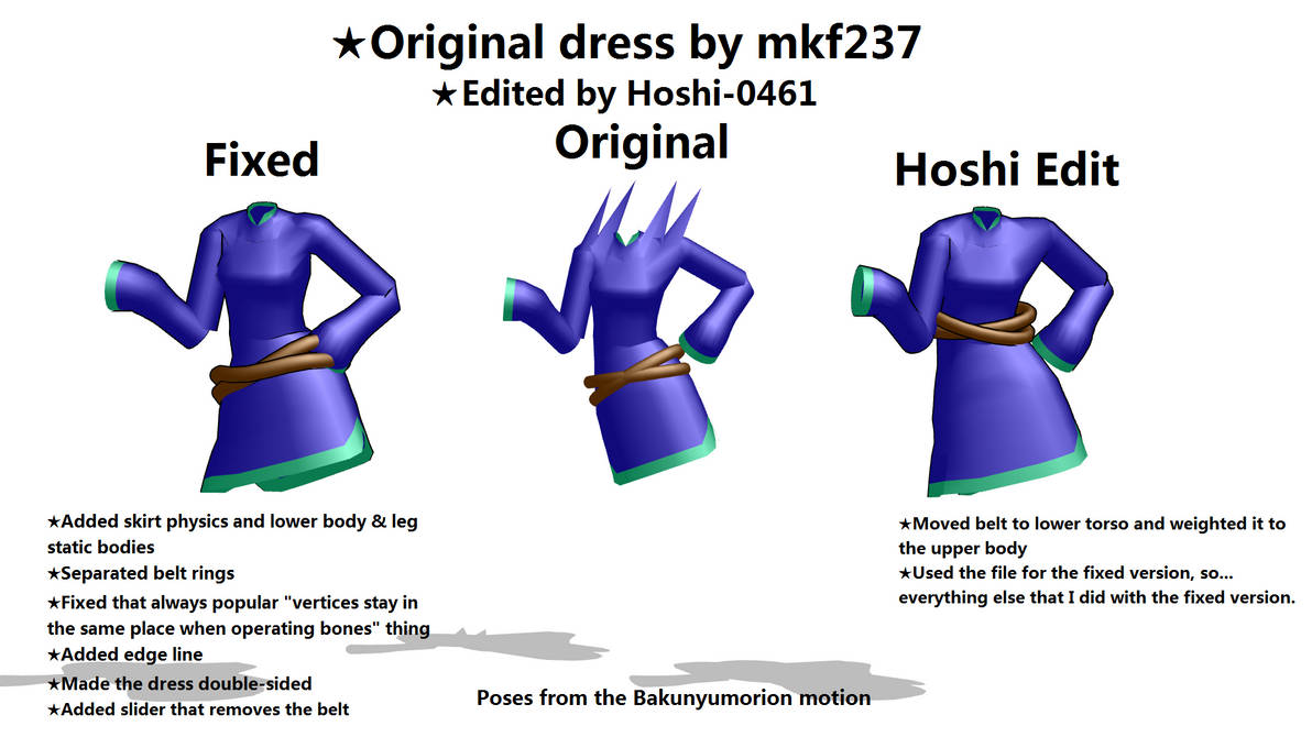 =MikuMikuDance Part Download= Long-Sleeve Dress by HK-0391 on DeviantArt