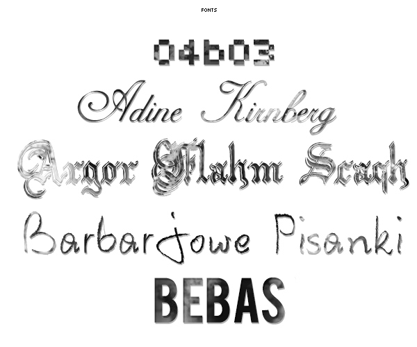 Fonts by worksbysunset on DeviantArt