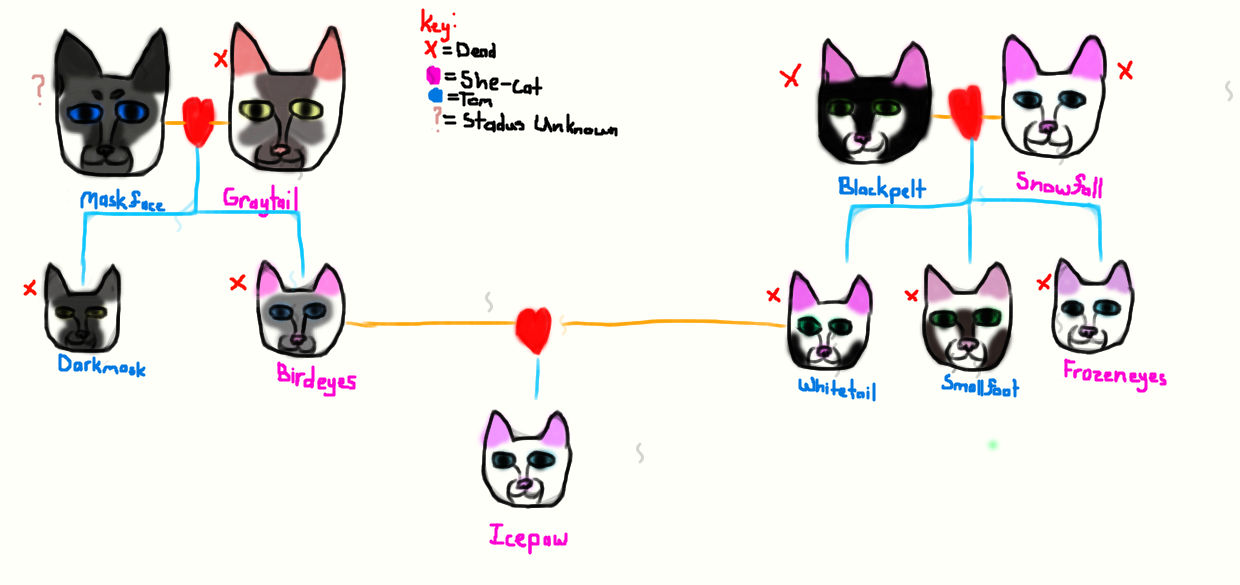 Icepaw Family Tree by Beancat105 on DeviantArt