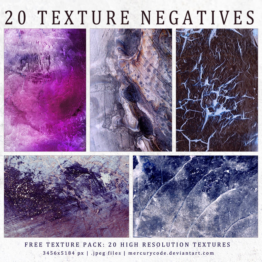Texture Pack 13: Negatives Vol. III by mercurycode on DeviantArt