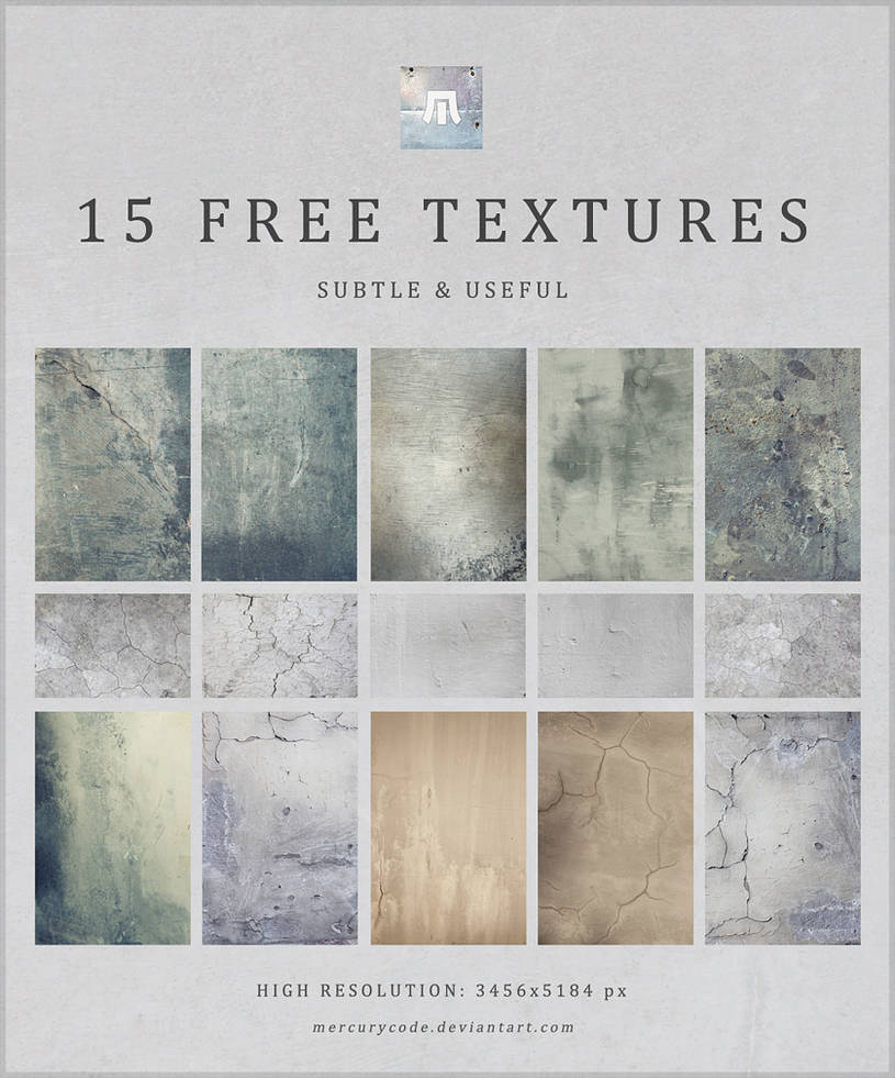 15 Free Textures: Subtle + Useful by mercurycode on DeviantArt