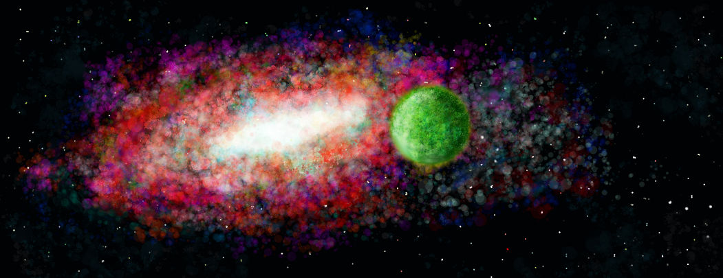Rainbow Nebula by pandakelly on DeviantArt