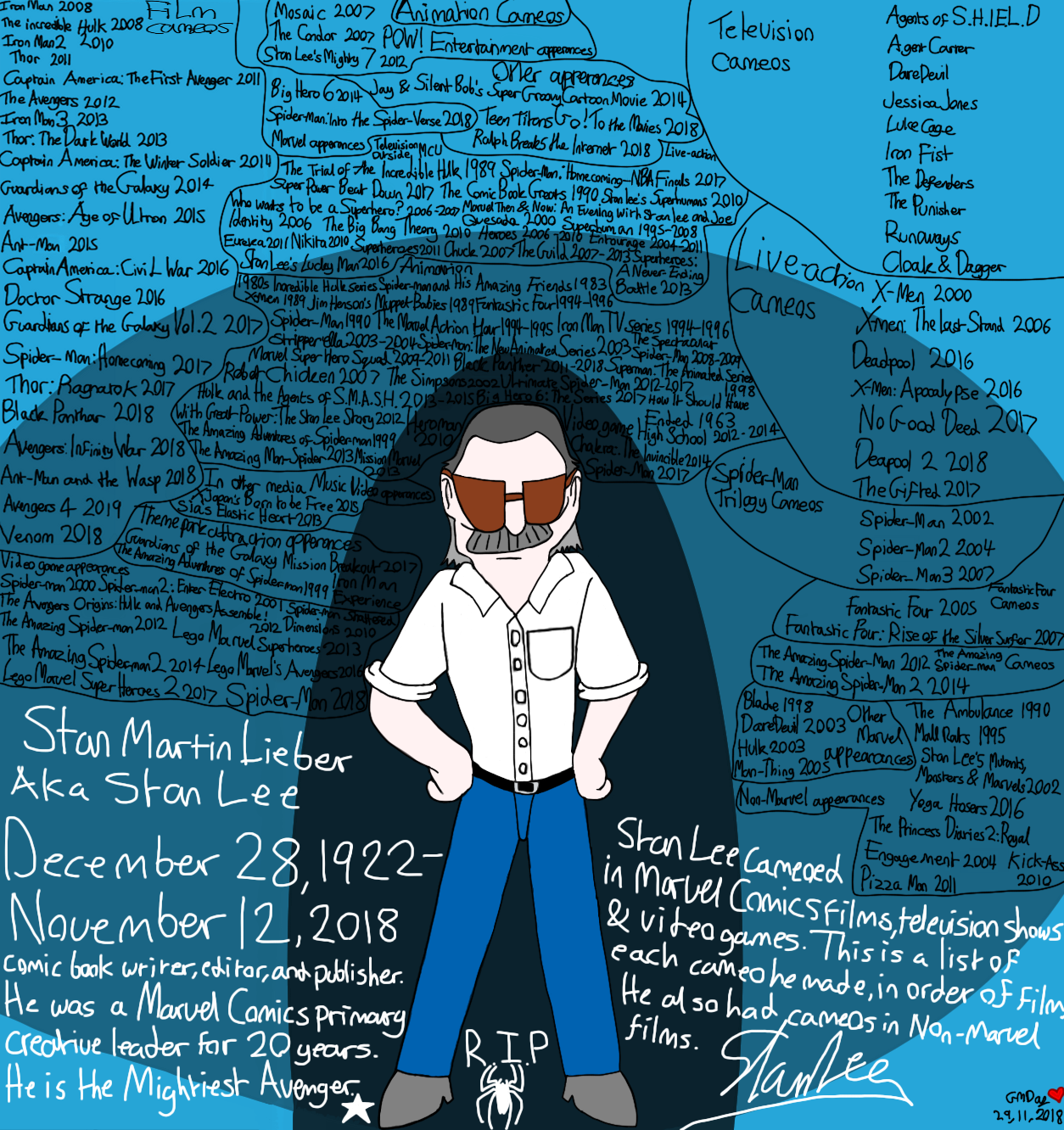 Stan Lee 1922 - 2018 by GMDay on DeviantArt