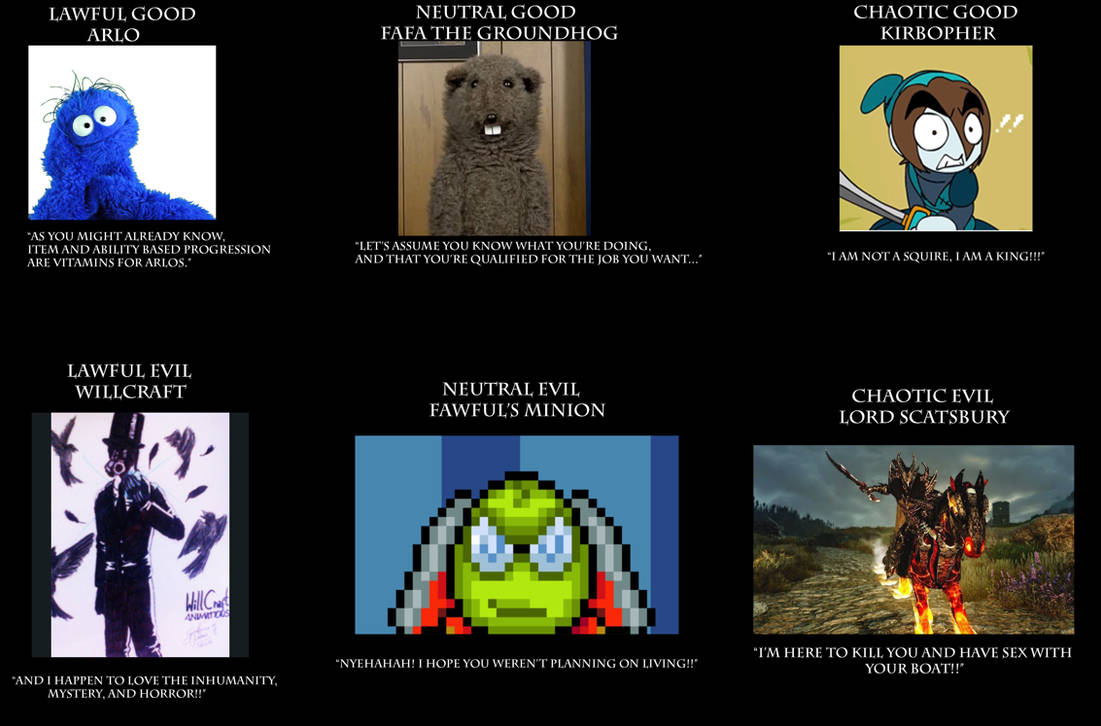 Alignment Chart: Imp Version! by ImpatiensGaster on DeviantArt