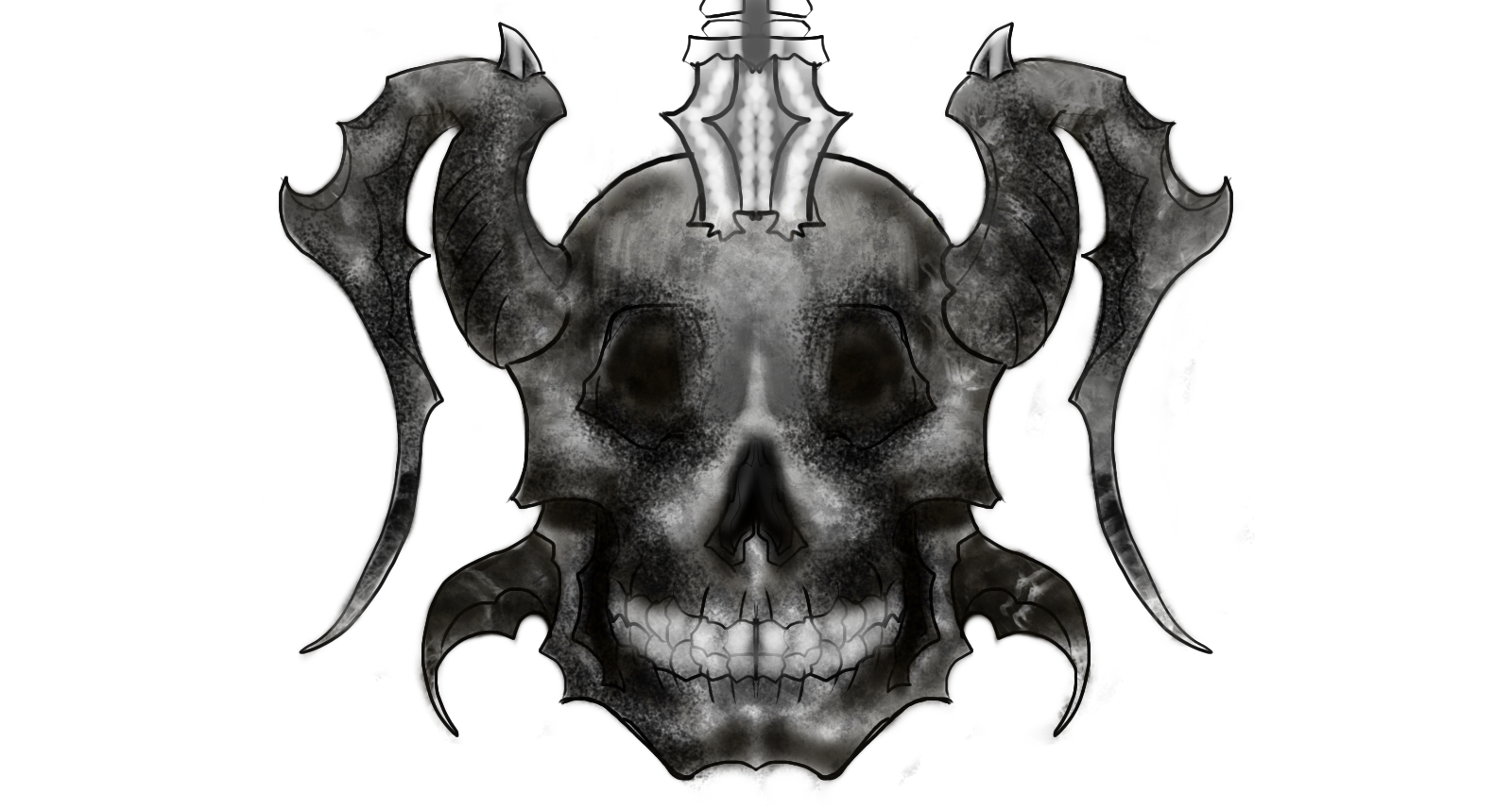 symmetrical skull by christopherdepaula on DeviantArt