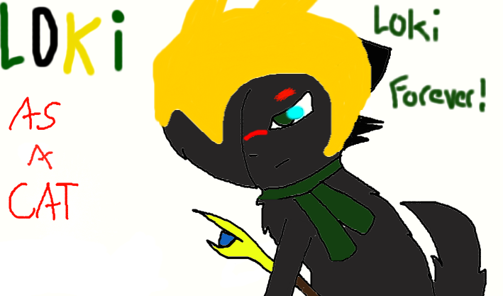 Loki as a cat by Chillygaze on DeviantArt