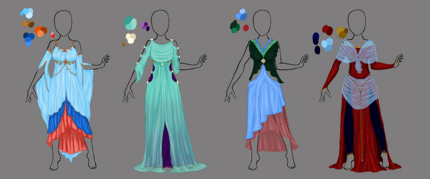 Merraid's Clothing Set 1 by Rachgraceh on DeviantArt