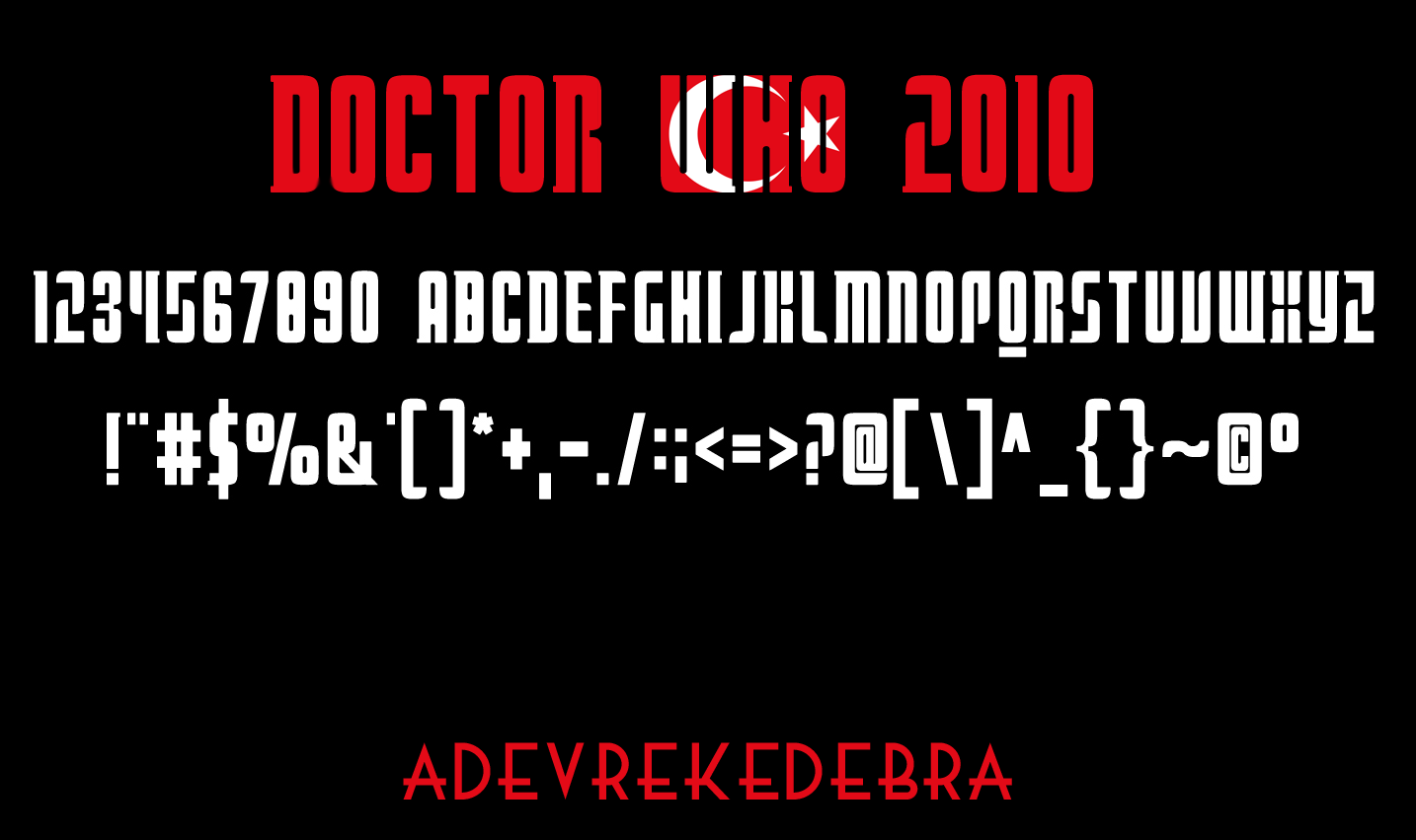 Doctor Who font by Adevrekedebra on DeviantArt