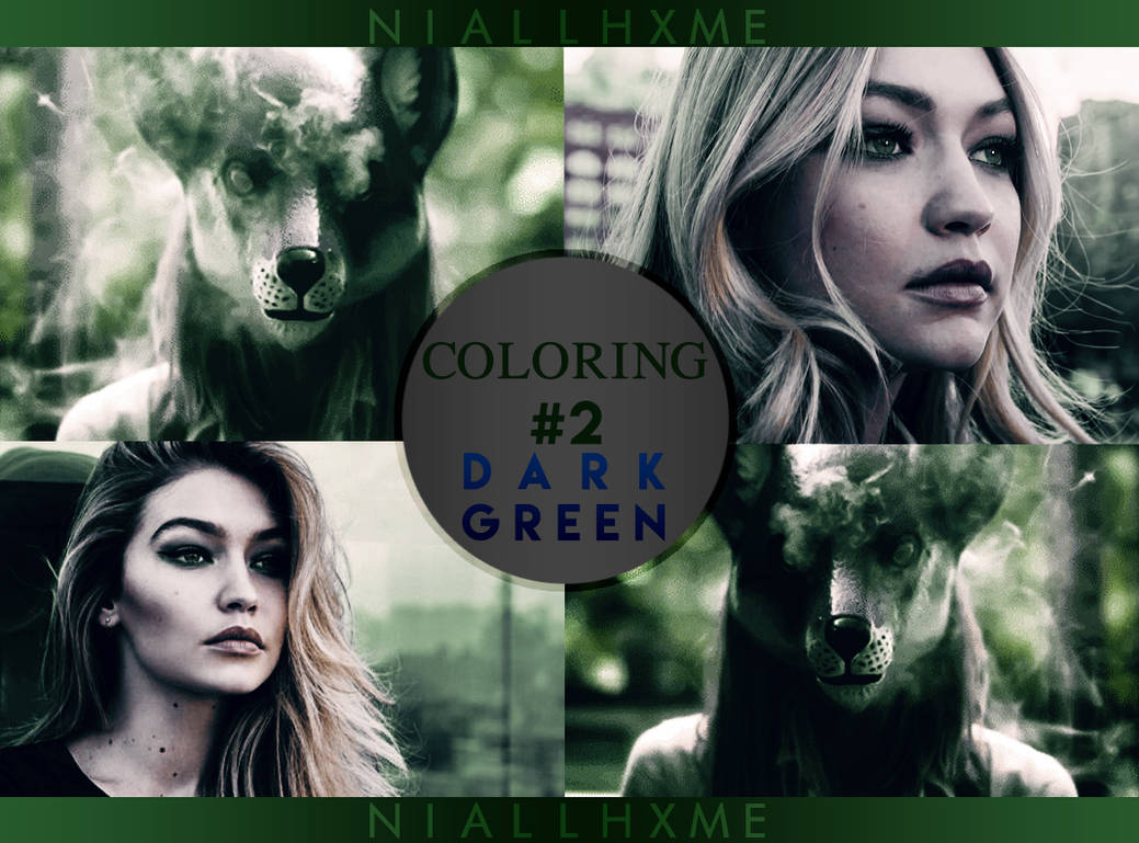 PSD COLORING #2 Dark Green. by NiallHxMe on DeviantArt