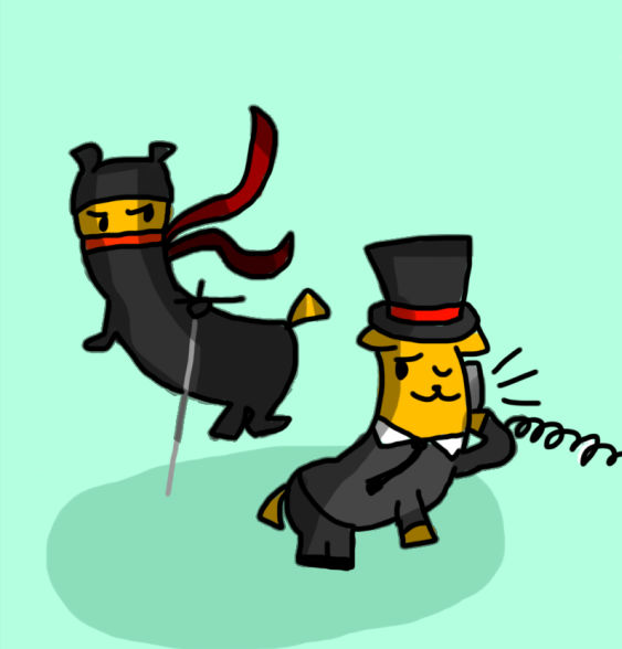 Ninja Llama And Fancy Llama Fanart by serenitydarina87 on DeviantArt